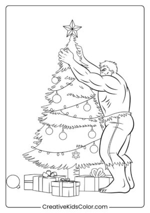 Christmas Coloring Pages (40+ Easy & Free Printable PDF)
