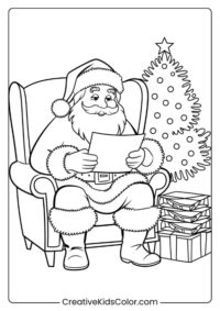 Christmas Coloring Pages (60+ Easy & Free Printable PDF)