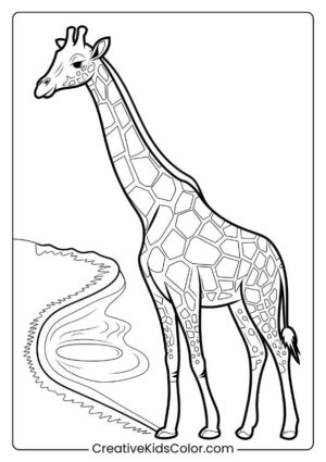 Giraffe Coloring Pages (40+ Free Printable PDF)