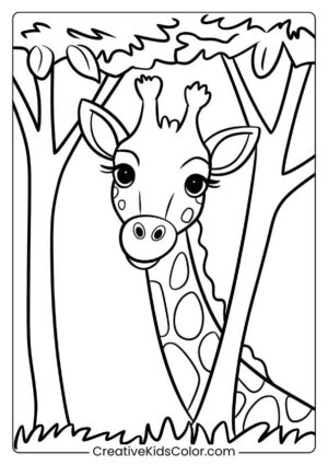 Giraffe Coloring Pages (40+ Free Printable PDF)