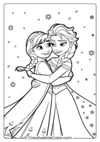Elsa Coloring Pages from Frozen (40 Free Printable PDF)