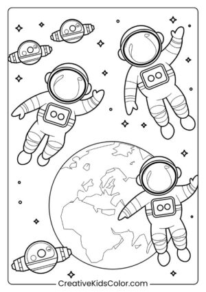 Space Coloring Pages (30+ Free Printable PDF)