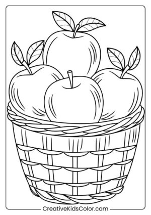 Apple Coloring Pages (30+ Free Printable PDF)