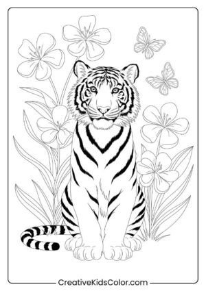 Tiger Coloring Pages (35+ Free Printable)