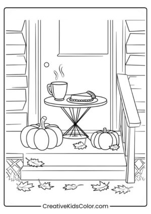 Fall-Autumn Coloring Pages | 80+ Free Printable PDF