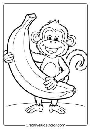 Monkey Coloring Pages (40+ Free Printable PDF)