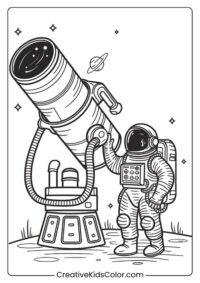 Space Coloring Pages (30+ Free Printable PDF)