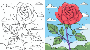 Rose Coloring Pages (30+ Free Printable PDF)