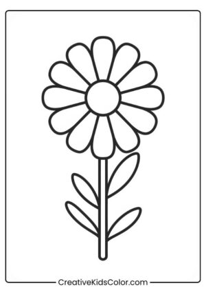 Free Daisy Coloring Pages +20 Printable PDF