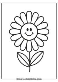 Free Daisy Coloring Pages +20 Printable PDF