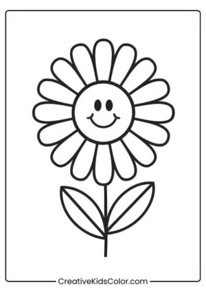 Free Daisy Coloring Pages +20 Printable PDF