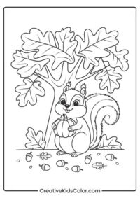Autumn & Fall Coloring Pages | 80+ Free Printable PDF