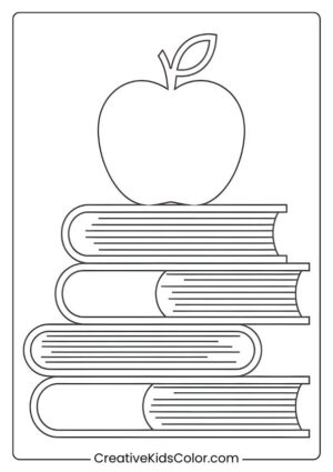 Apple Coloring Pages (30+ Free Printable PDF)