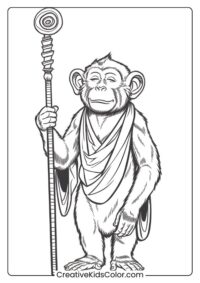 Monkey Coloring Pages (40+ Free Printable PDF)