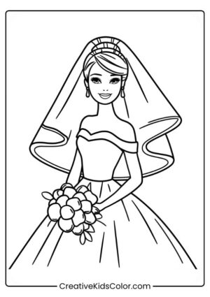 20+ Free Barbie Coloring Pages Printable PDF Collection