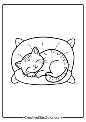 Cat Coloring Pages (20 Free Printable PDF)