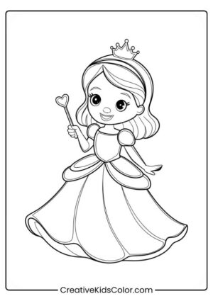 Princess Coloring Pages (Free Printable PDFs)