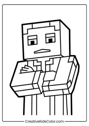 Minecraft Coloring Pages +25 Free Printable PDF