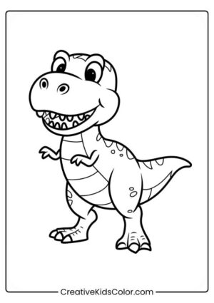 15+ Free Dinosaur Coloring Pages | Fun Printable for Kids