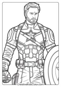 Captain America Coloring Pages | 20+ Free Printable PDF