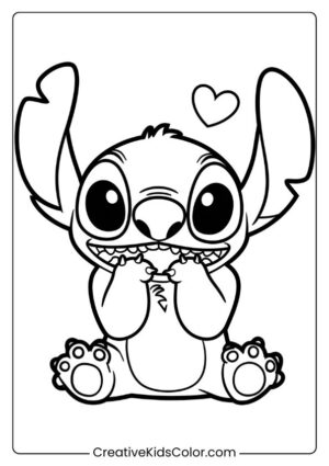 Stitch Coloring Pages (30+ Free Printable PDF)