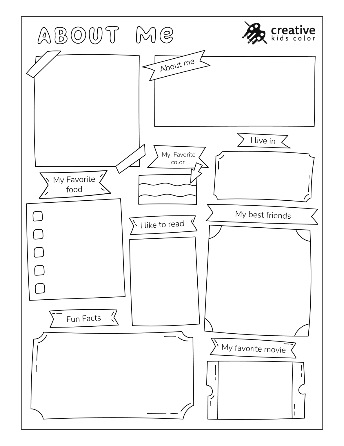 All About Me Worksheets (Free Printable PDFs)