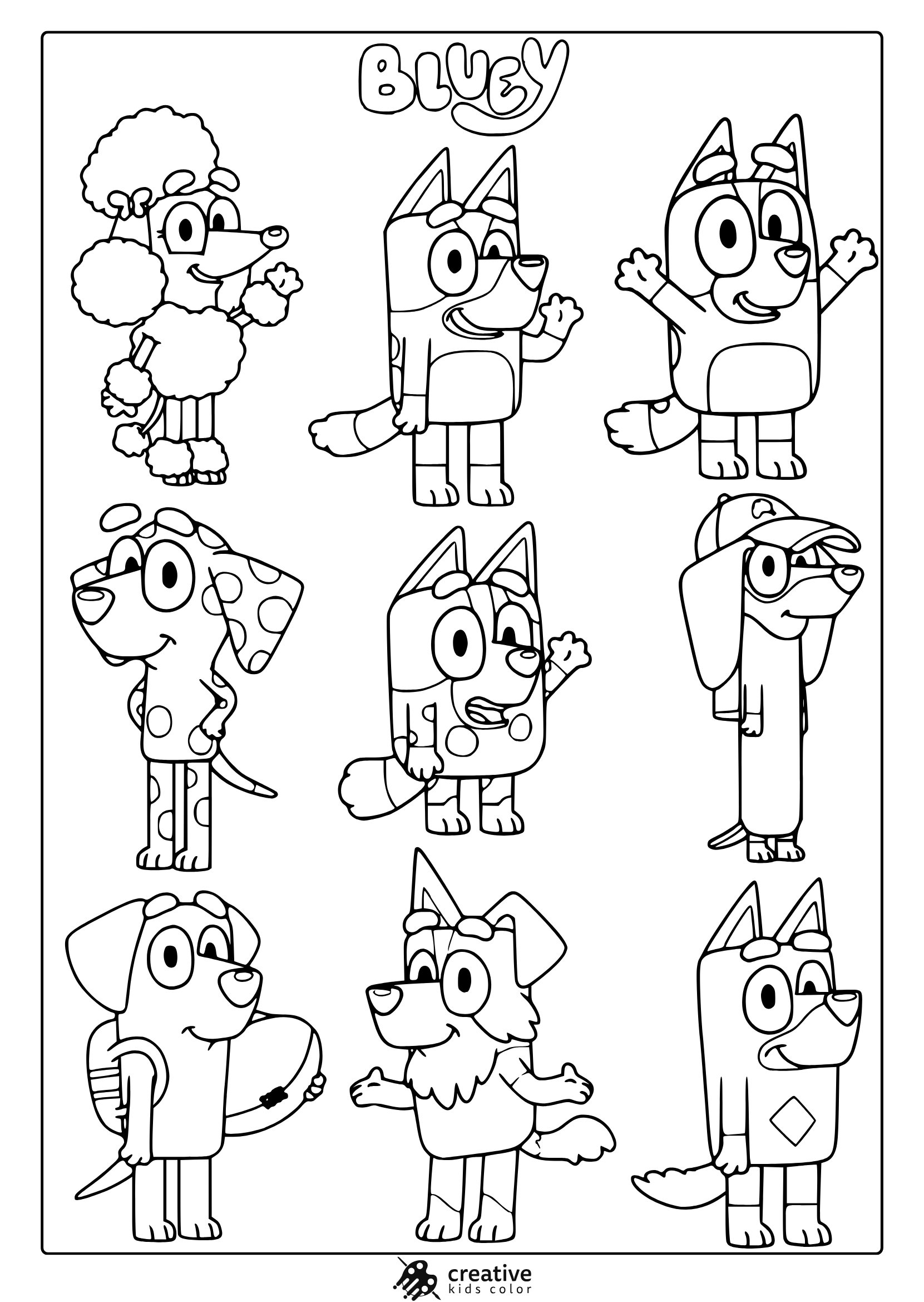Bluey Coloring Pages Free Printable Bluey Coloring Pages Free Printable