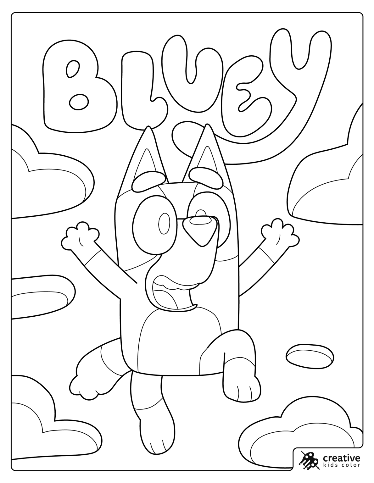 Bluey Coloring Pages (Free Printable PDFs)