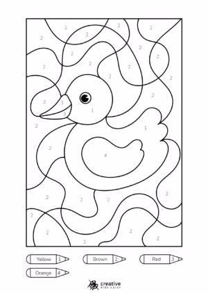 Color by Number Coloring Pages (Free PDF Printables)