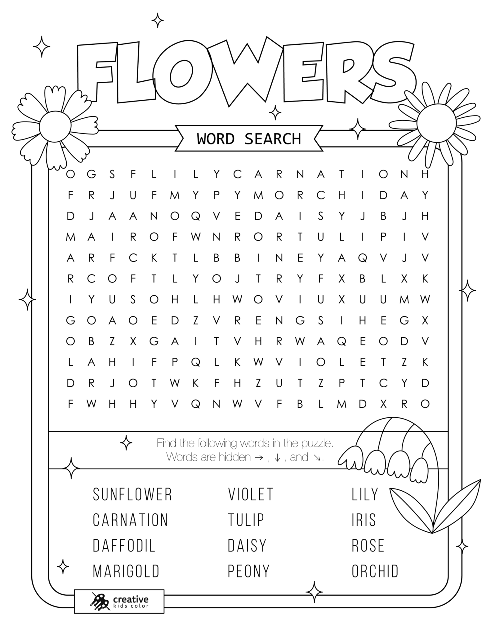 Nature Word Search Puzzles (Free PDF Printables)