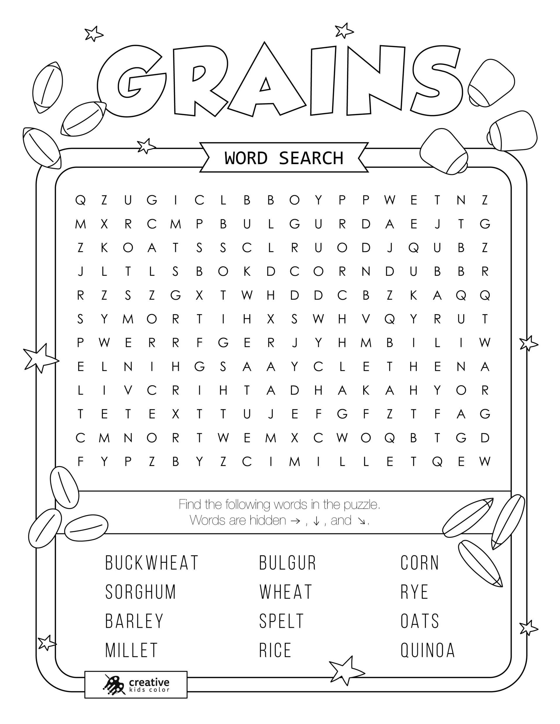 Sports Equipment Word Search Puzzle (Free Printable PDF)