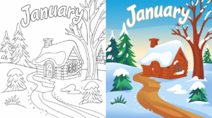January Coloring Pages (Free & Fun Winter Printables)