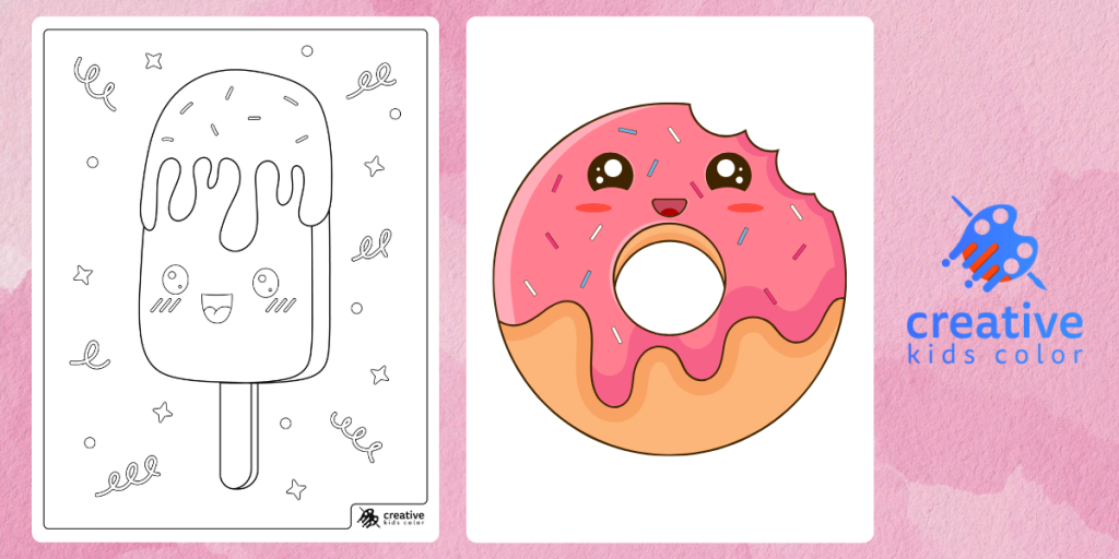 Kawaii Coloring Pages (Free Printable PDFs)