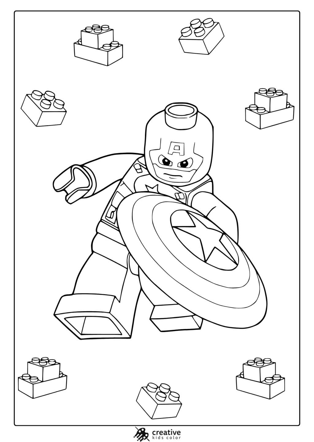 Captain America Coloring Pages | 20+ Free Printable PDF