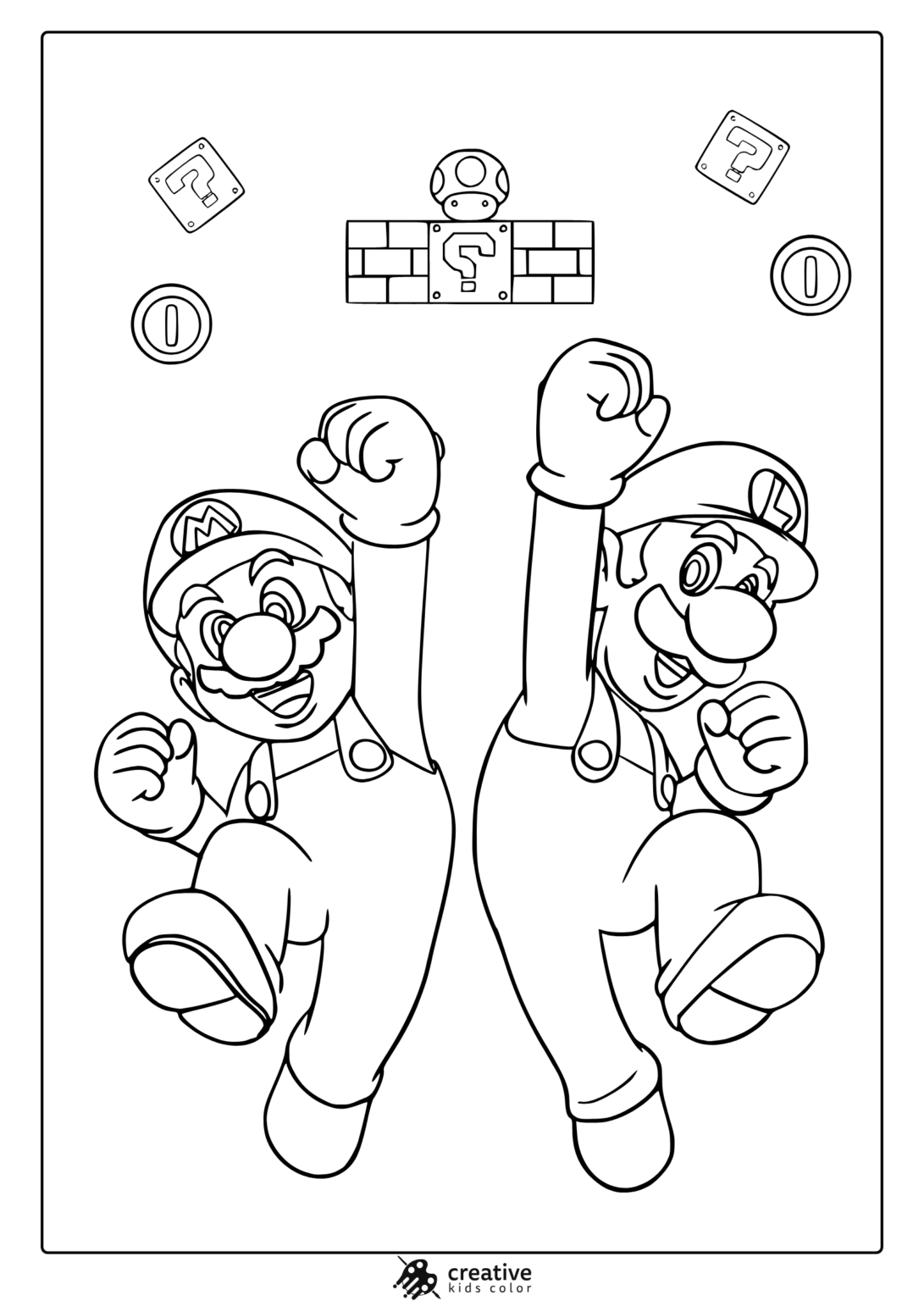 Mario Coloring Pages (25+ Free Printable PDFs)