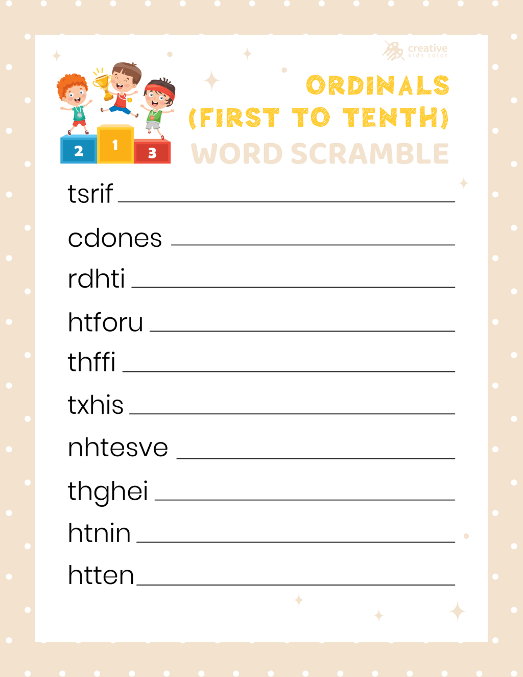 Word Scrambles (25+ Free PDF Printables)
