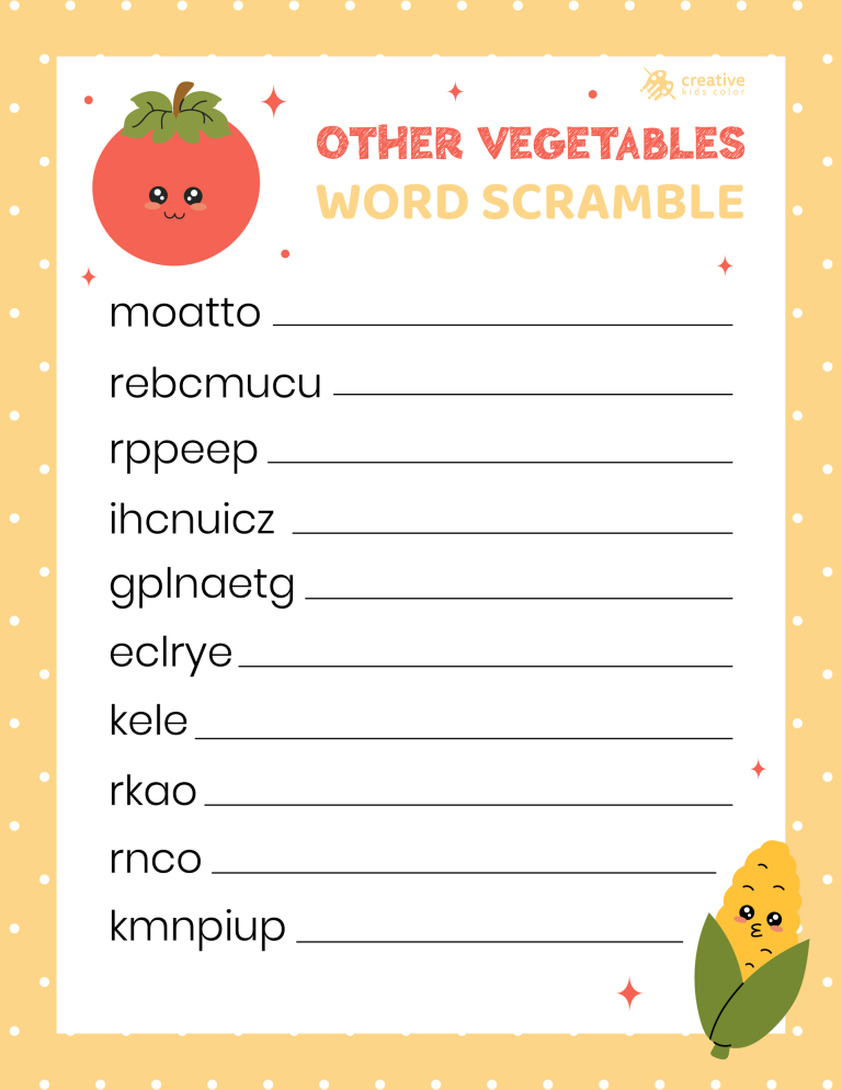 Word Scrambles (25+ Free PDF Printables)