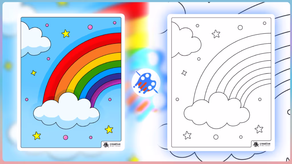Rainbow Coloring Pages (20+ Free Printable PDFs)