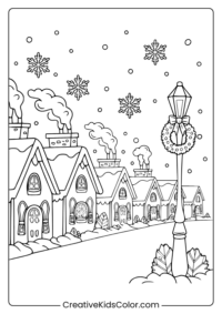 Winter Coloring Pages | 20+ Free Printable PDF