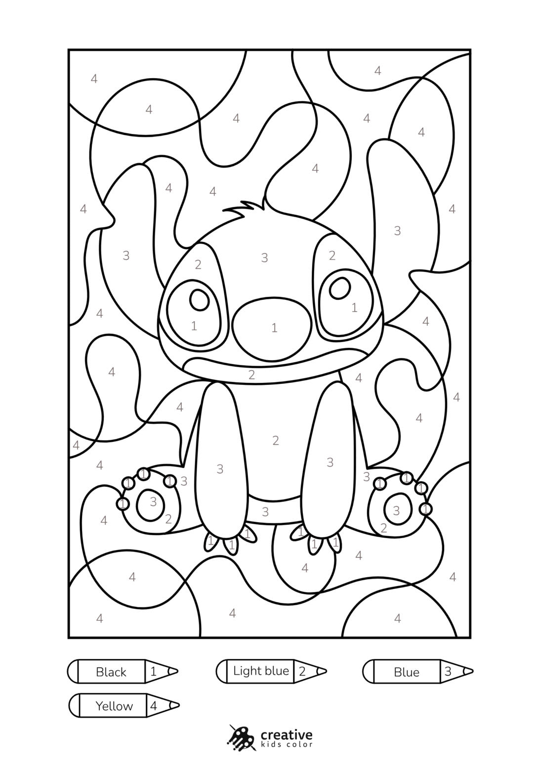 Color by Number Coloring Pages (50+ Free Printable PDFs)