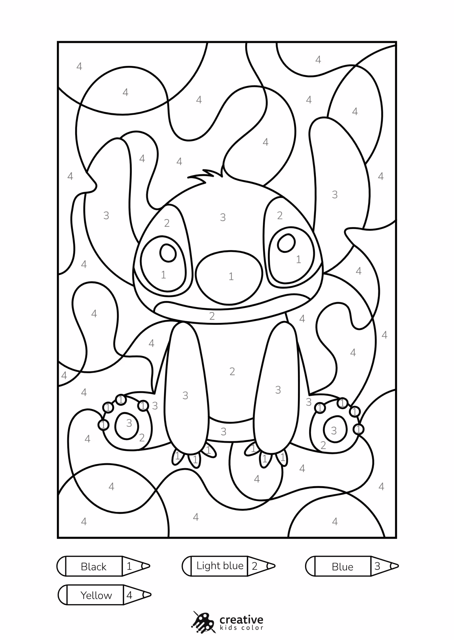 Color by Number Coloring Pages (50+ Free Printable PDFs)