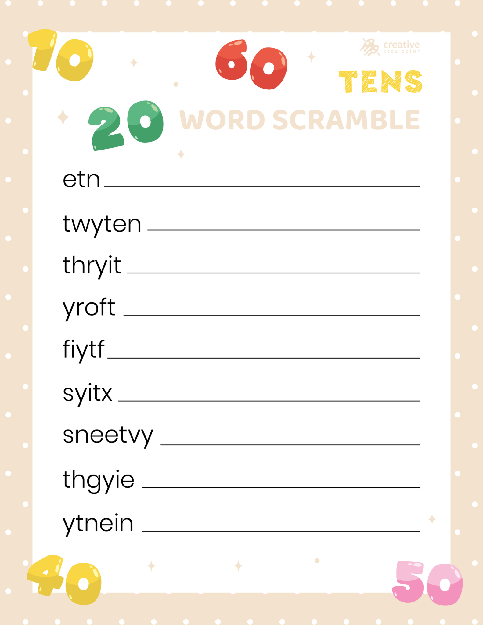 Word Scrambles (25+ Free PDF Printables)