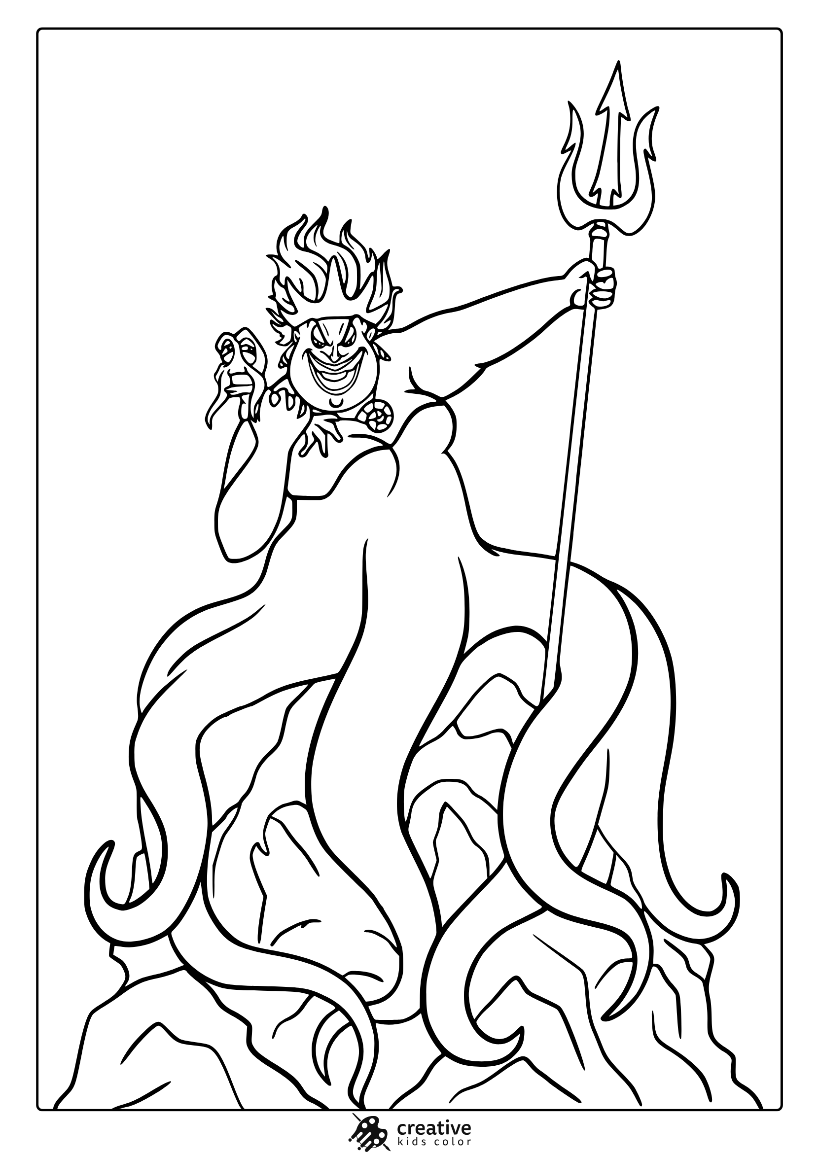 Ursula Little Mermaid Coloring Pages Free Coloring Pages | Mermaid