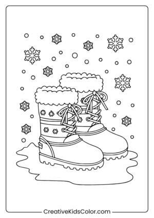 Winter Coloring Pages | 20+ Free Printable PDF