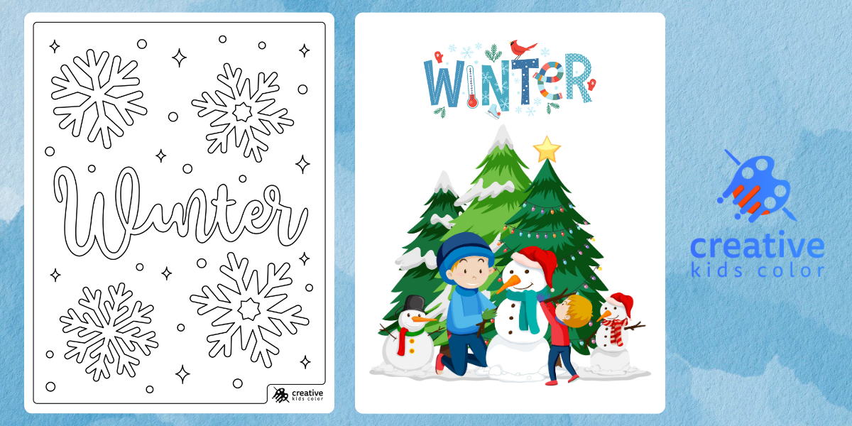 January Coloring Pages (Free & Fun Winter Printables)