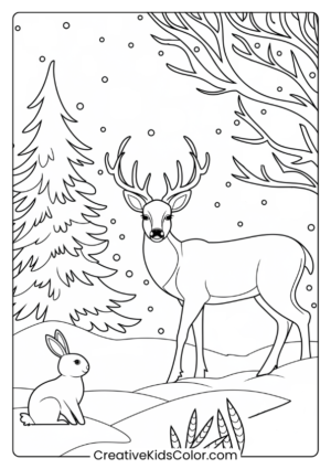 Winter Coloring Pages | 20+ Free Printable PDF