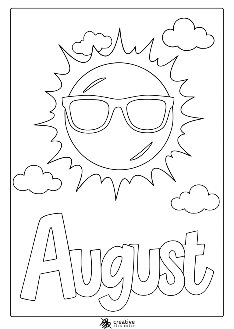 August Coloring Pages (15+ Free Printable PDFs)