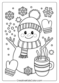 January Coloring Pages (Free & Fun Winter Printables)