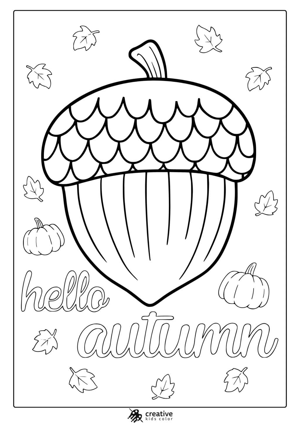 Fall & Autumn Coloring Pages (Free Printable PDFs)