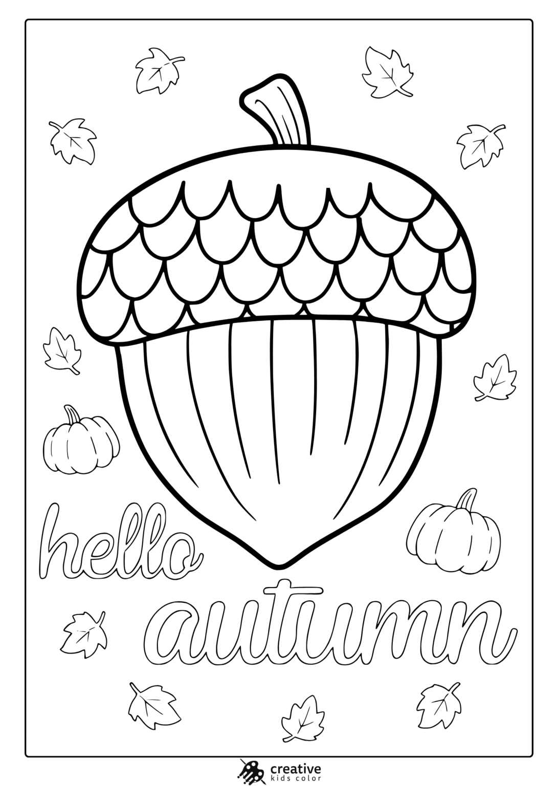 Fall & Autumn Coloring Pages (Free Printable PDFs)